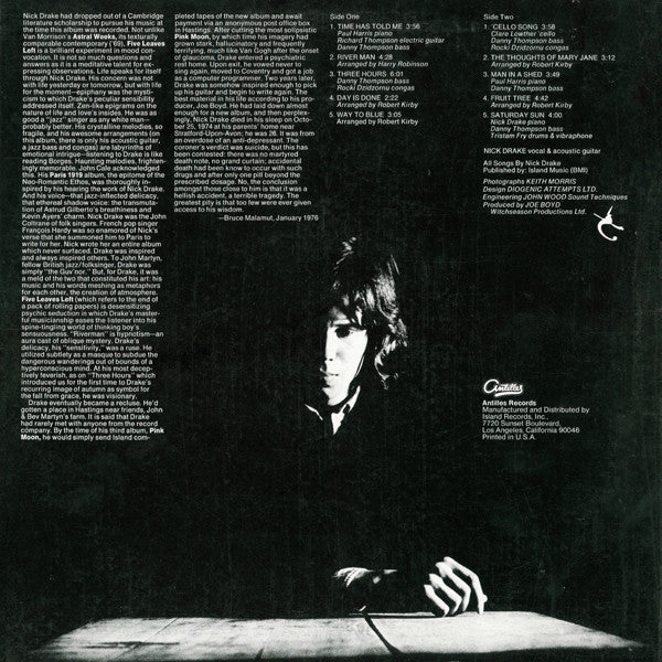 Buy Nick Drake : Five Leaves Left (LP, Album, RE, Ter) Online for a ...